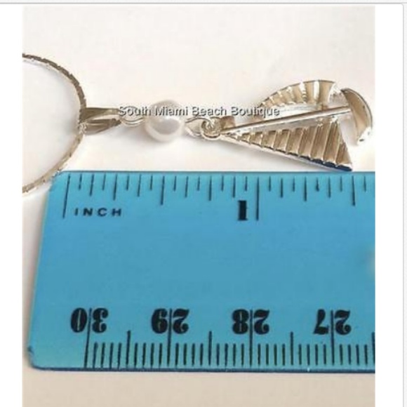 South Miami Beach Boutique | Jewelry | Silver Pearl Sailboat Necklace ...